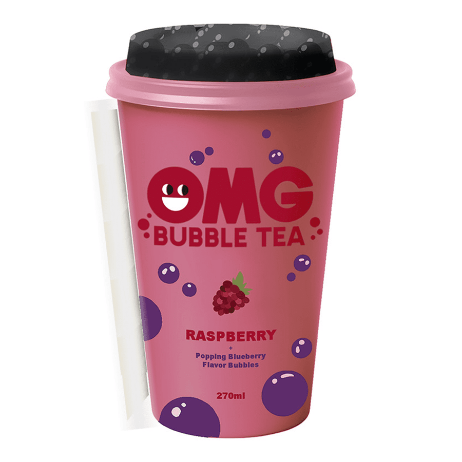 OMG Bubble Tea Raspberry and Blueberry