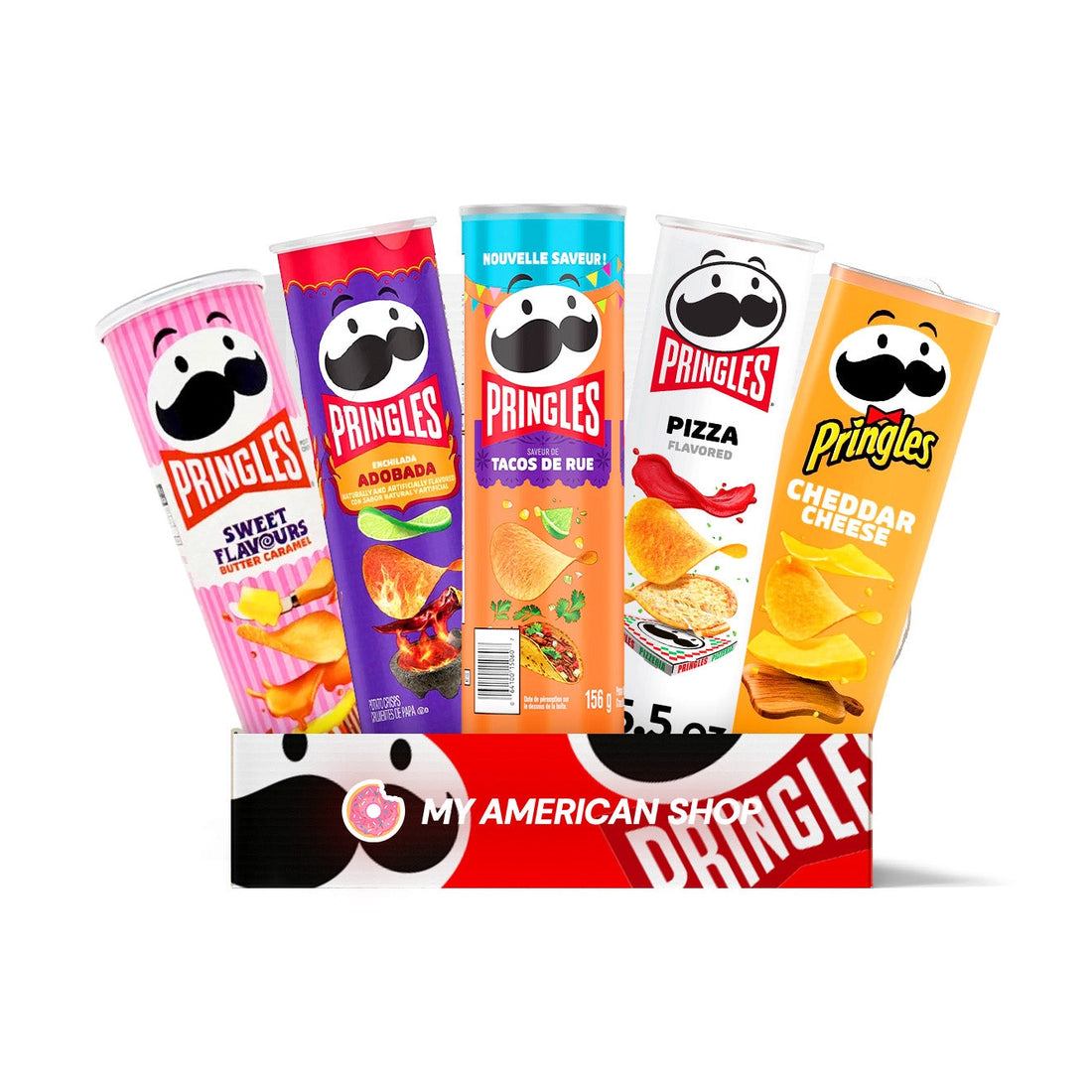 Pack Pringles 5 saveurs US | My American Shop