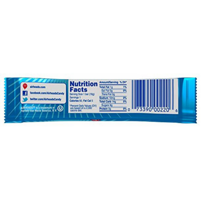 Blue Raspberry Air Heads chez My American Shop