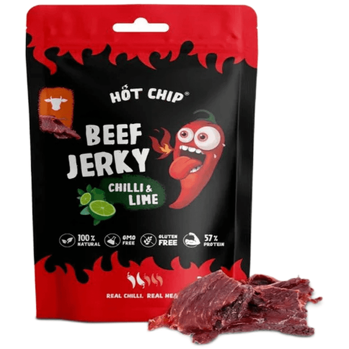 Hot Chip Beef Jerky Chilli & Lime chez My American Shop