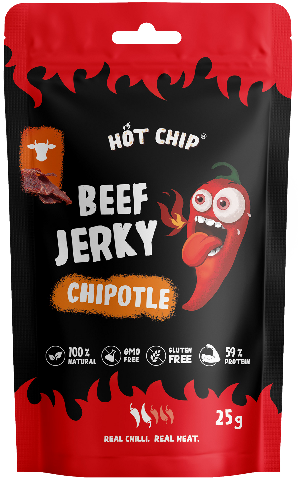Hot Chip Beef Jerky Chilli & Lime chez My American Shop